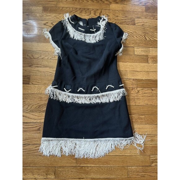 Edith Flagg | Dresses | Vintage Edith Flaggreeds Black Dress Beaded ...